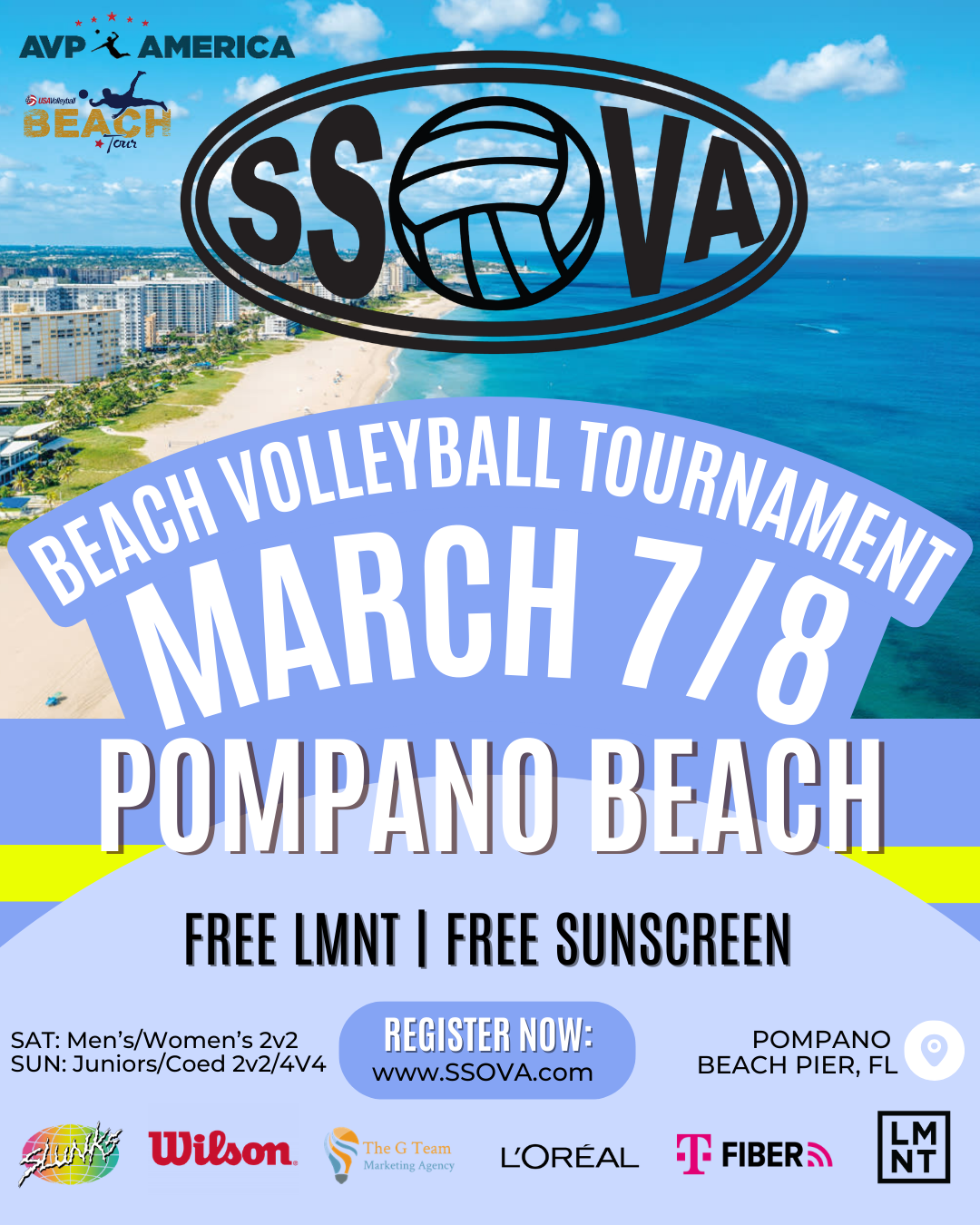 SSOVA's March Pompano Beach Men's/Women's/Coed’s, Beach Volleyball ...